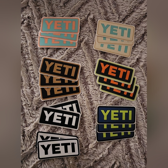Yeti | Other | 9 Yeti Stickers | Poshmark